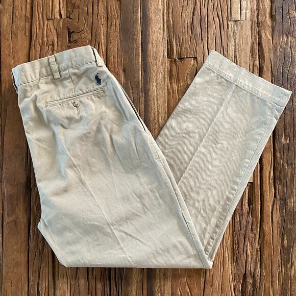 Polo Ralph Lauren | Pants | Vintage Polo Ralph Lauren Pants Mens 34 Tan Chino Khaki Actual 34 X ...